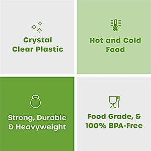 Comfy Package [100 Pack] Heavy Duty Disposable Basic Plastic Forks - Clear