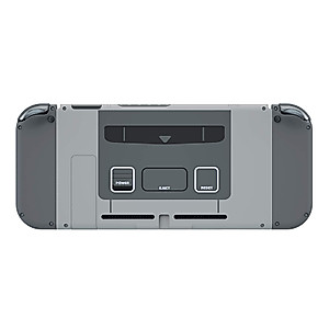 eXtremeRate DIY Replacement Shell Buttons for Nintendo Switch, Soft Touch Back Plate for Switch Console, Housing with ABXY Direction Buttons for Joycon Handheld Controller - SFC SNES Classic EU Style