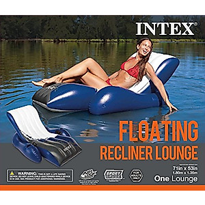 Intex Floating Recliner Lounge for Swimming Pools, 2-Pack