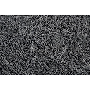 Rizzy Home | FA170B | Fifth Avenue Collection | Wool Area Rug | 8' x 10' | Dk. Grey/Gray/Rust/Blue Diamond