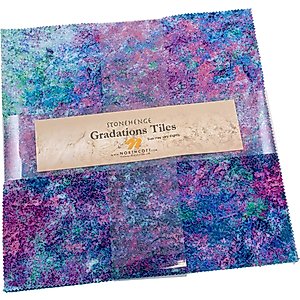 Linda Ludovico Stonehenge Gradations Mixers Brights Tiles 42 10-inch Squares Layer Cake Northcott