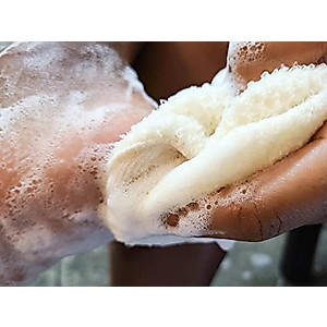 Crafty Cloth 4-Pack Spa Exfoliation Cloths – Dual-Sided Soft & Exfoliating Body Washcloths for Luxurious Scrubbing and Skin Rejuvenation | Personalized Body Care | 12x12 Fast-Dry Towels | Beige