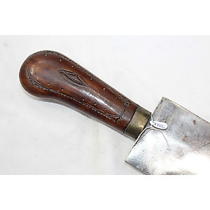 Rajasthan Gems Dagger Knife Kukri Khukuri Old Handmade Steel Blade Engraved Wood Handle D835