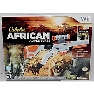 Wii Cabela's African Adventures Bundle with Gun