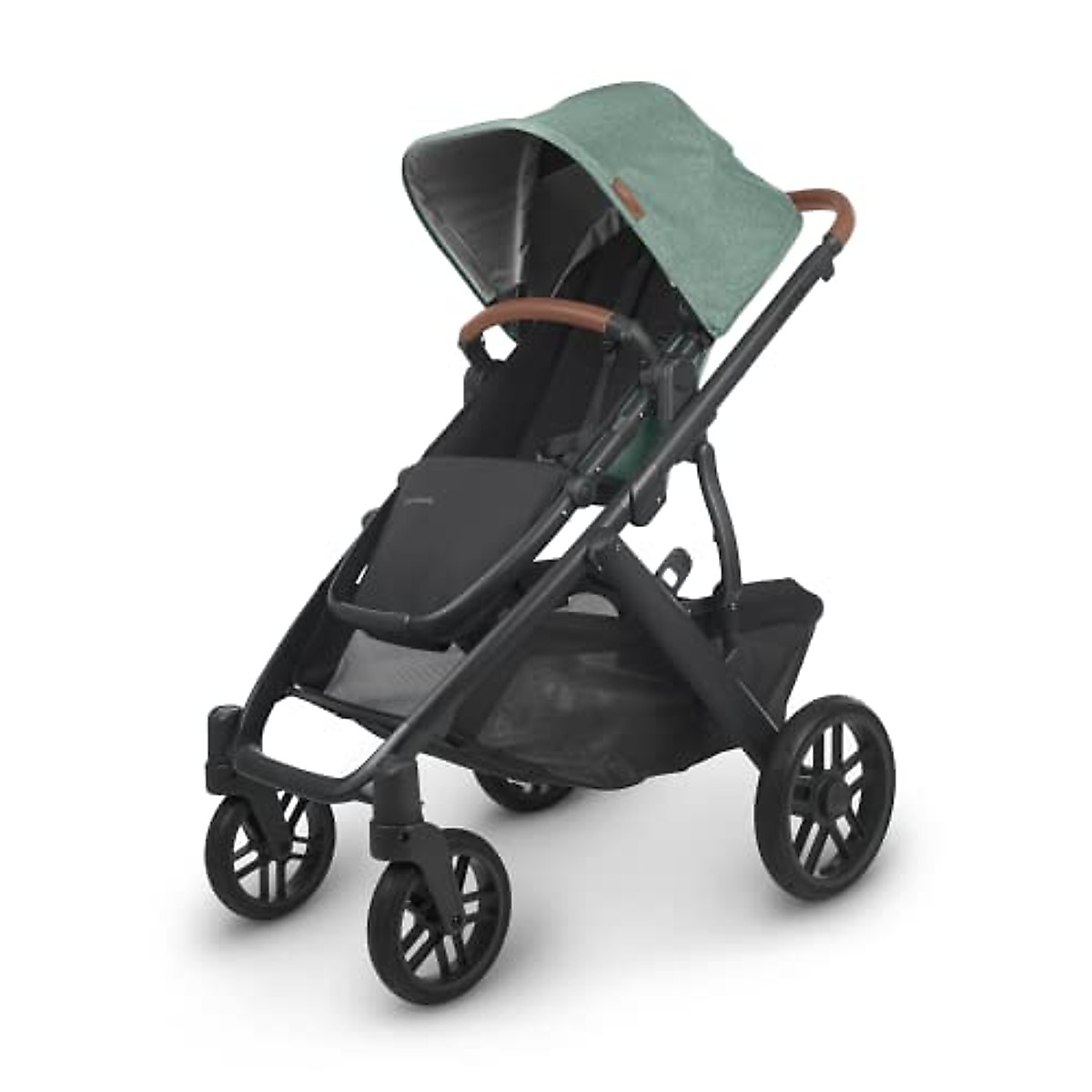 Vista V2 Stroller - Gwen (Green mélange/Carbon/Saddle Leather)
