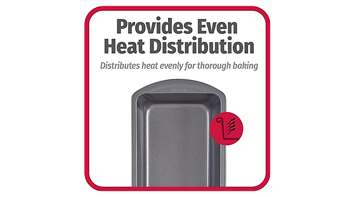 Good Cook 8x4 Inch Loaf Pan for Perfect Baking | Durable Nonstick