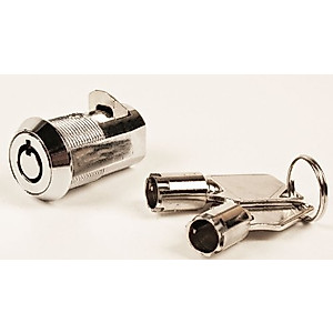 FJM Security 2537B-KA Keyed Alike Slam Lock with Chrome Finish, Keyed Alike