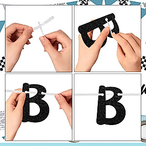 Sursurprise Race Car Baby Shower Decorations, A Baby Boy Is Almost Here Banner, Racing Car Baby Shower Banner, Let’s Go Racing Party Supplies