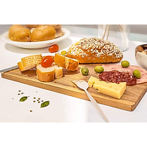 Rustic Small Wood Cutting Board with Handle - Wood Serving Board - Natural Wood Cheese Board - Rustic Bread Board - Mini Charcuterie Board