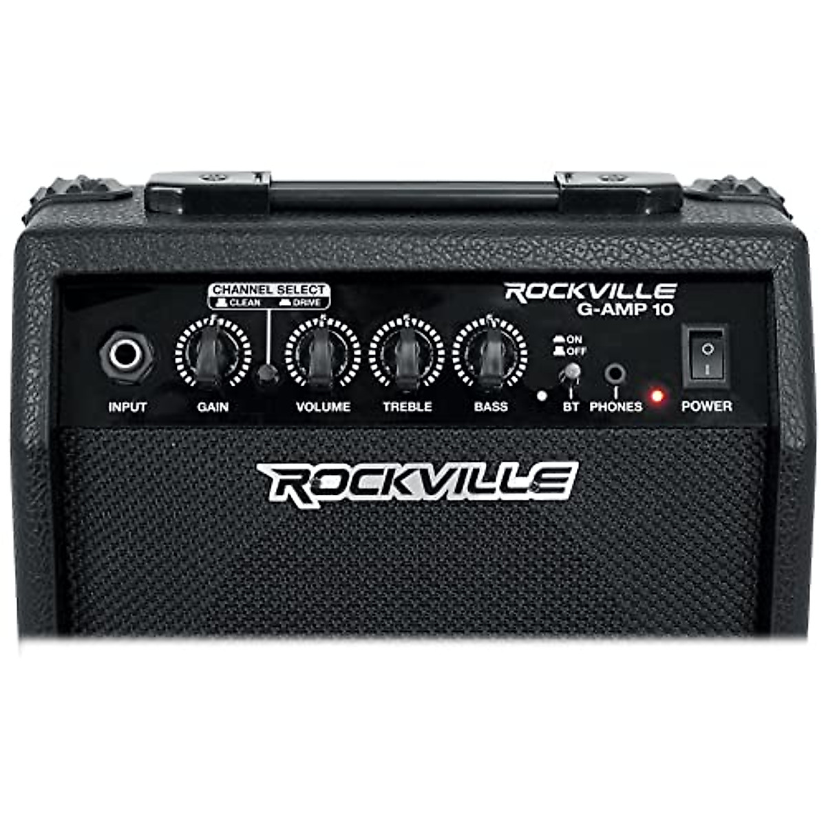 Rockville G-AMP 10w Guitar Amplifier Amp w/Bluetooth+Clean/Distortion+Headphones