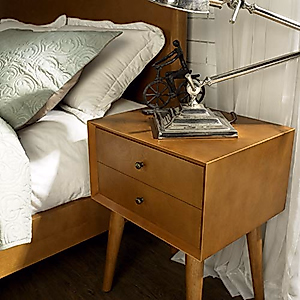 Crosley Furniture Landon Night Stand, Acorn