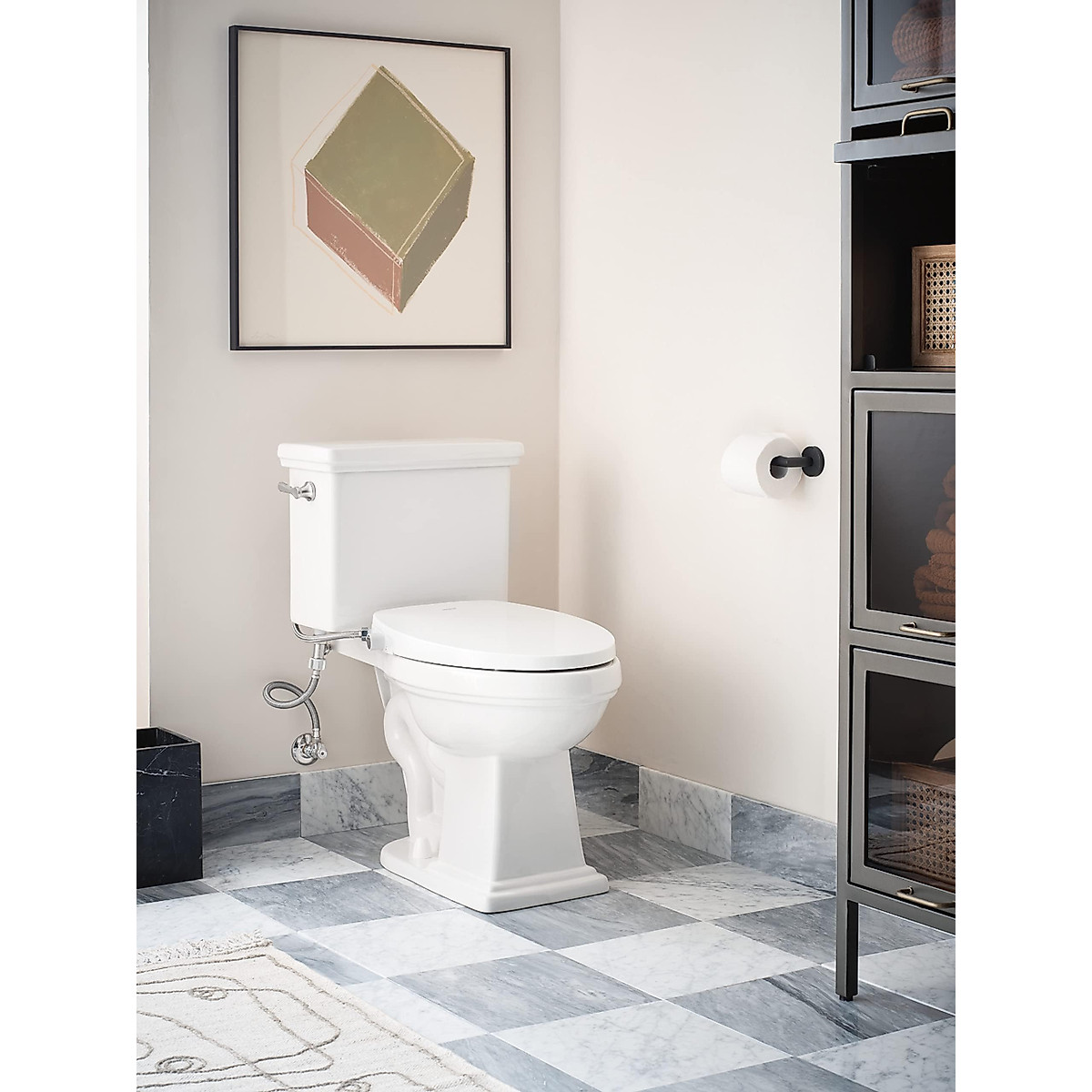 Moen EB500-E 2-Series Standard Non-Electronic Bidet Toilet Elongated Seats, White