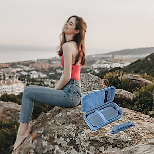 co2CREA Hard Travel Case Replacement for Bose New SoundLink Flex 2nd Gen/Bose SoundLink Flex Bluetooth Portable Speaker (Stone Blue Case)