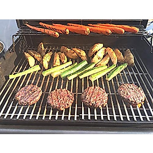 SHINESTAR Stainless Steel Grates Replacement for Weber Genesis E-330, E-310, Genesis 300 Series Grill Parts, 19.5 x 12.9 Inch, 2-Pack, 7mm