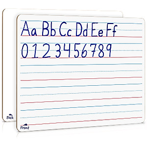 Double Sided Whiteboard Lined Dry Erase Board for Kids Ruled Writing Board Handwriting Practice for Kids - Small White Board Dry Erase Board 9x12 Dry Erase Board with Lines Education Teacher Supplies