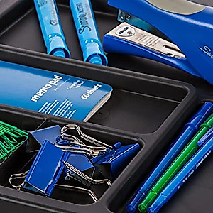 Office Depot Medium Plastic Storage Cart, 3 Drawers, 26 1/5in.H x 12 1/10in.W x 14 3/10in.D, Black, 116811