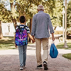 HHZIYA Gaming Backpack 3D Toddle Kids Schoolbag Casual Lightweight Bookbag Large Capacity Laptop Bags with Key Pendant