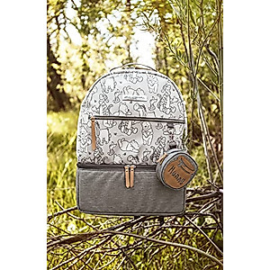 Petunia Pickle Bottom Axis Backpack | Baby Bag | Diaper Bag Backpack | Baby Bottle Bag for Parents | Stylish Baby Bag Organizer| Sophisticated & Spacious Backpack for On The Go | Disney's Playful Pooh
