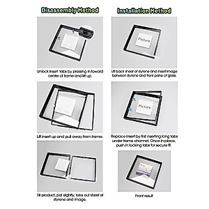 Golden State Art, 16x20 Floating Frame, Silver Aluminum Picture Frame, Clear Glass Displays Any Size Photo Up to 16x20, for Wall or Table Top Decoration