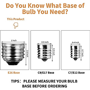 Moonflor S14 Replacement Light Bulbs, 11W Clear Glass Bulb fits E26 Medium Base, Commercial Grade Dimmable Replacement Incandescent Bulbs for Indoor Outdoor Patio Decor, Warm White, Pack of 26