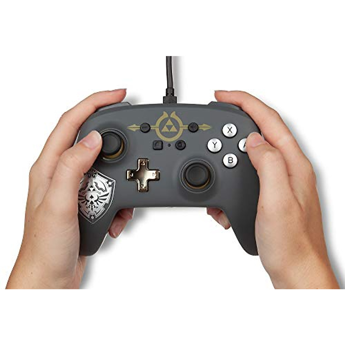 PowerA Enhanced Wired Controller for Nintendo Switch - Hylian Shield