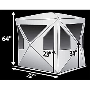 Muddy Hunting Whitetail Deer Buck Hog Silent Standing Height 64” Epic Camo Pattern Ravage Ground Blind