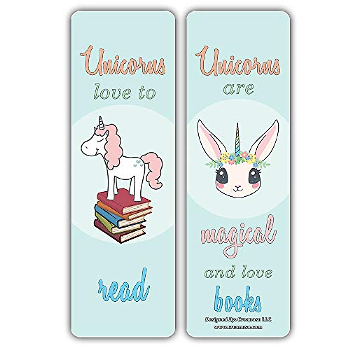 Creanoso Cool and Amazing Unicorn Bookmarks (30-Pack) – Stocking Stuffers Gift for Girls – Party Favors Supplies – School Classroom Giveaways – Book Reading Rewards Incentive – Girl’s Party Supply