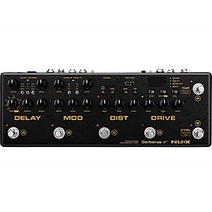 NUX Cerberus Multi-function Guitar Effect Pedal Inside Routing IR Loader Analog Overdrive Distortion Digital Delay Modulation Effects