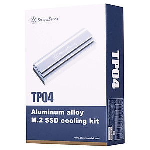 SilverStone Technology TP04 Aluminum Alloy M.2 SSD Cooling kit, TAA Compliant