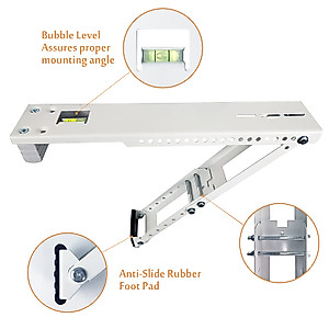 Foozet Window Air Conditioner Support Bracket Heavy Duty, Up to 165 lbs, Fits Up to 24K btu A/C Unit