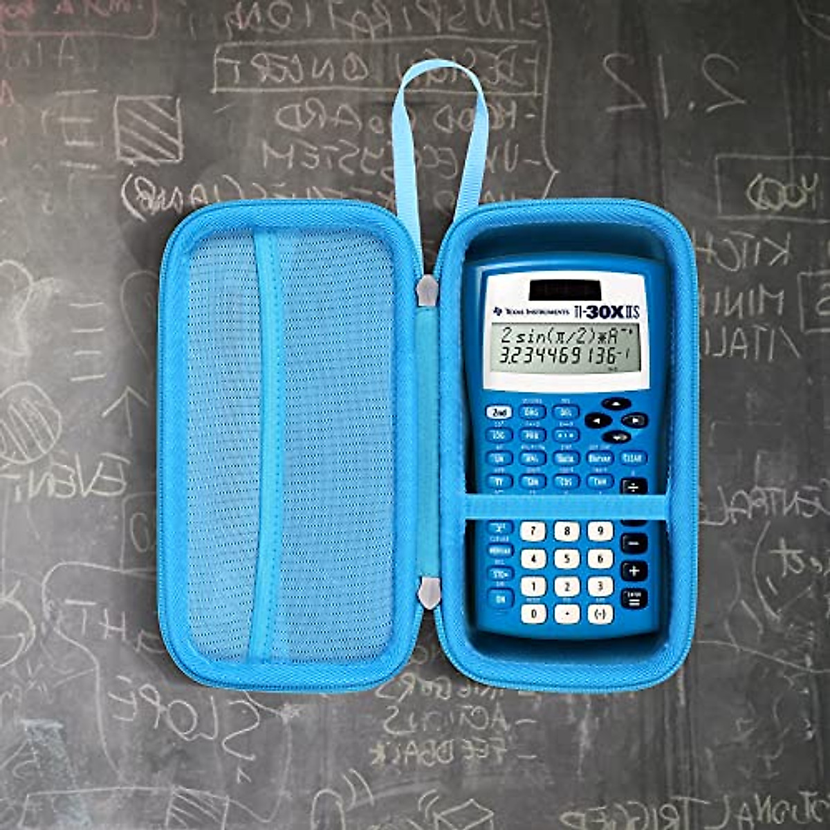 Khanka Hard Travel Case Replacement for Texas Instruments TI-30XIIS Scientific Calculator, Case Only (Blue)