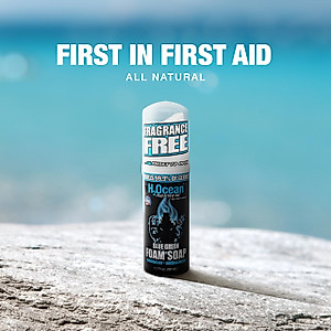 H2Ocean Blue Green Foam Soap - Tattoo Foam Antibacterial Soap for Tattoo Aftercare - Tattoo Care with Aloe Vera - Travel-Size Tattoo Moisturizer Soap - 1.7 oz