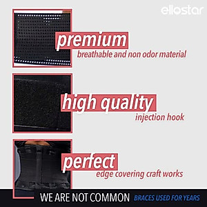 ellostar Women's Waist Trainer: Sweat Band for Belly Fat, Tummy Control, Back Support, Workout Shapewear, Weight Loss Aid Small, Black