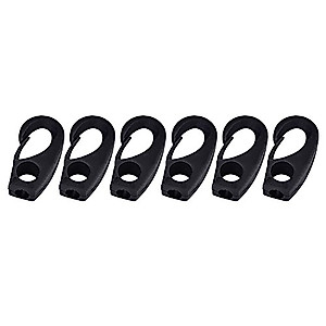 Dilwe Kayak Lashing Hook, 6 Pcs Multi Purpose High Strength Nylon Clip Lashing Hooks for Kayak Canoe Bungee