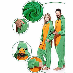 vavalad Adult Onesie Pajamas Costume Animal Cosplay Jumpsuit Homewear Sleepwear for Women Men
