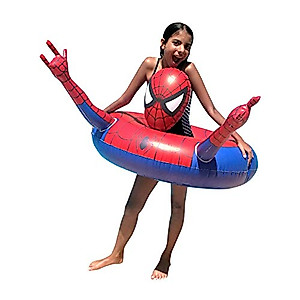 Pool Float Super Heroes Tube Pool Inflatable Water Toys Fun Summer Gift