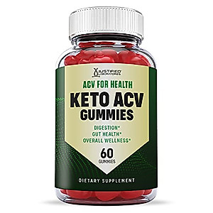 Justified Laboratories (2 Pack) ACV for Heath Keto ACV Gummies 1000MG with Pomegranate Juice Beet Root B12 120 Gummys