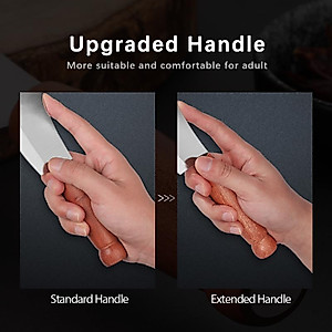 MEN WITH THE POT Butcher Knife With Sheath Meat and Vegetable Cleaver Knife for Kitchen or Camping Christmas Gifts for Men Father