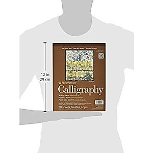 Strathmore STR- 50 Sheet Tape Bound Calligraphy Pad, 8.5 by 11"