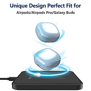 COO Wireless Charger 15W Max Fast Wireless Charging Stand, Wireless Phone Charger for iPhone 14/13/12/11/X/XS Max/XR/8, Samsung Galaxy S22/S21/S20/S10/S9/S8/Note 20/10/9 Wireless Charging Pad