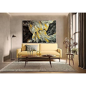 Canvas Wall Art Love Painting for Couples Bedroom, Love Painting Wall Art, Wall Art Love, Kiss Painting, The Kiss Painting Print, Kiss Canvas Wall Art (Ready to hang 24"x36", Style 1)