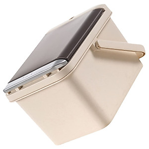 OFFSCH Tea Residue Bucket Tea Leaf Tea Infuser Bucket Tea Dross Bucket Kung Fu Tea Stainer Bucket Waste Basket Office Garbage Can Tea Residue Storage Holder Flip Cover Trash Can Plastic