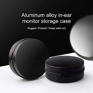 Universal Earbuds Case Mini Storage Hard Earphone Case Protective Waterproof Aluminum Alloy Housing for TRN V80 V10 V20 V60 V90 KZ AS10 Portable Travel Carrying Cases (No Logo)
