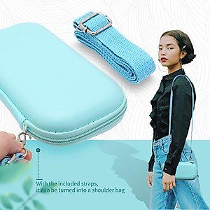 Switch Animal Crossing Accessories, Switch Animal Crossing Case, Green Switch Case, Thumb Grips, Headset Adapter, Adjustable Stand, Screen Protector, Wrist Strap and Shoulder Strap - Green