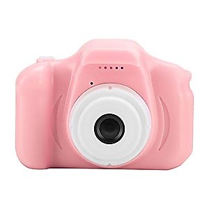 Kids Camera, Digital Selfie Camera Gifts Video Camera Cute for Girls Age 3-9(Pink)