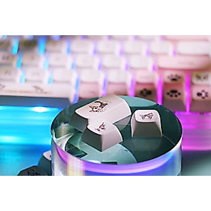 EPOMAKER Kitty 138 Keys XDA Profile PBT Dye Sublimation Keycaps Set for Mechanical Gaming Keyboard, Compatible with Cherry Gateron Kailh Otemu MX Structure