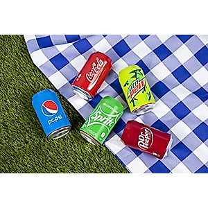 5 Pack Beer Can Covers That Look Like Soda Hide Your Beer Can Silicone Sleeve Suitable for All standard 12FL OZ, Golf Accessories, beer Gifts for Men Women Gag Gift
