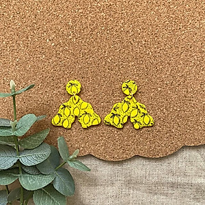 Silk Screen Stencils for Polymers Clay Reusable Silkscreens Print Kits for Earrings Jewelry Makings 3.5x6inch Each