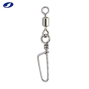 60/90/120/150 Pcs American Swivel with Coast Lock Snap Black Nickel Fishing Snaps Kit Hooked Cross Snaps Stainless Steel Sea Fishing Tackle Hook Lure Connector Fishing Swivel 7 Size (1/0, 150 pcs)