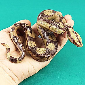 Realistic Snake Toy Rubber Snake Figure for Halloween Prank Props